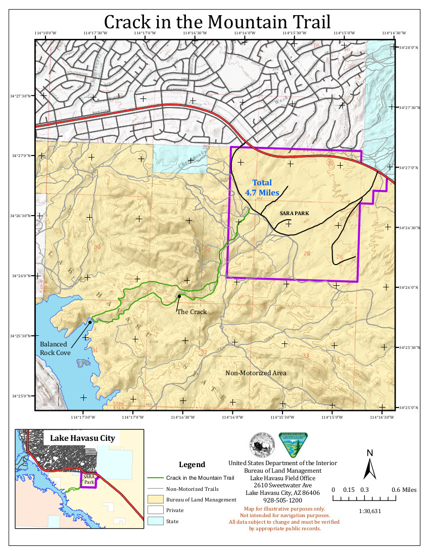 Crack in the Mountain Trail, AZ | HikeArizona