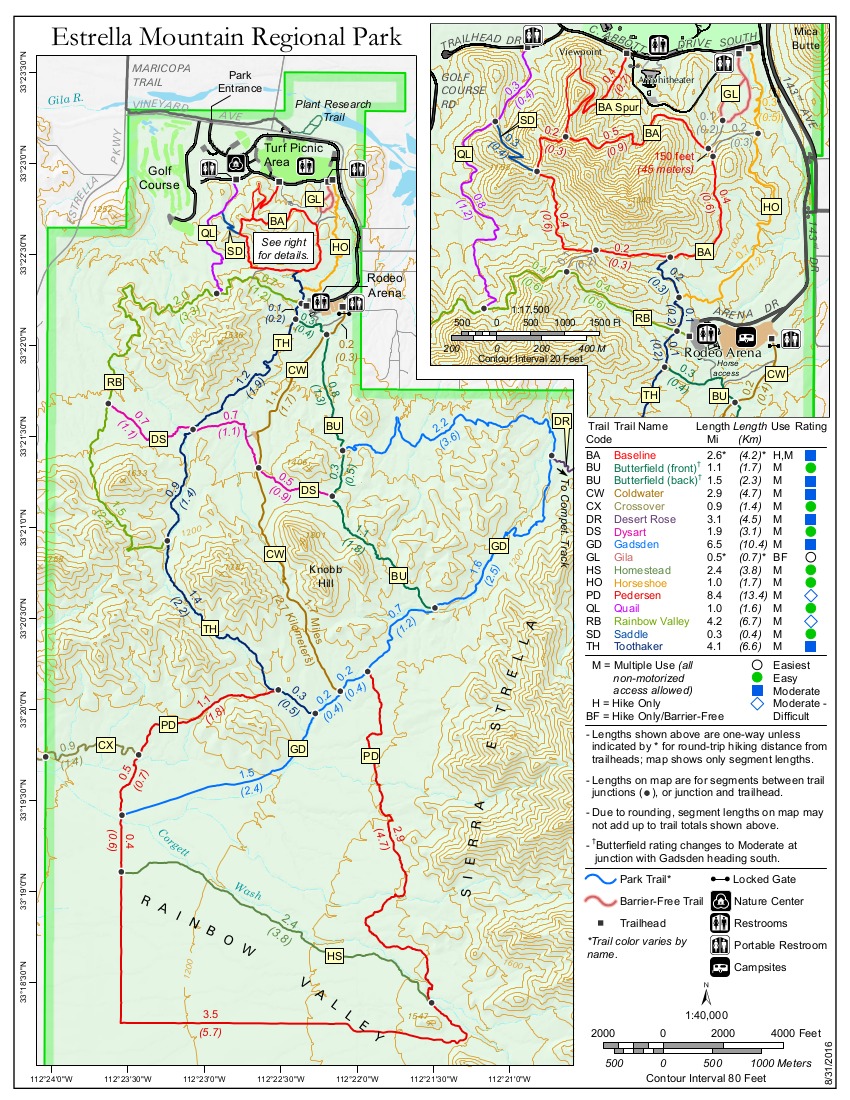 Dysart Trail - Estrella Mtn RP, AZ | HikeArizona