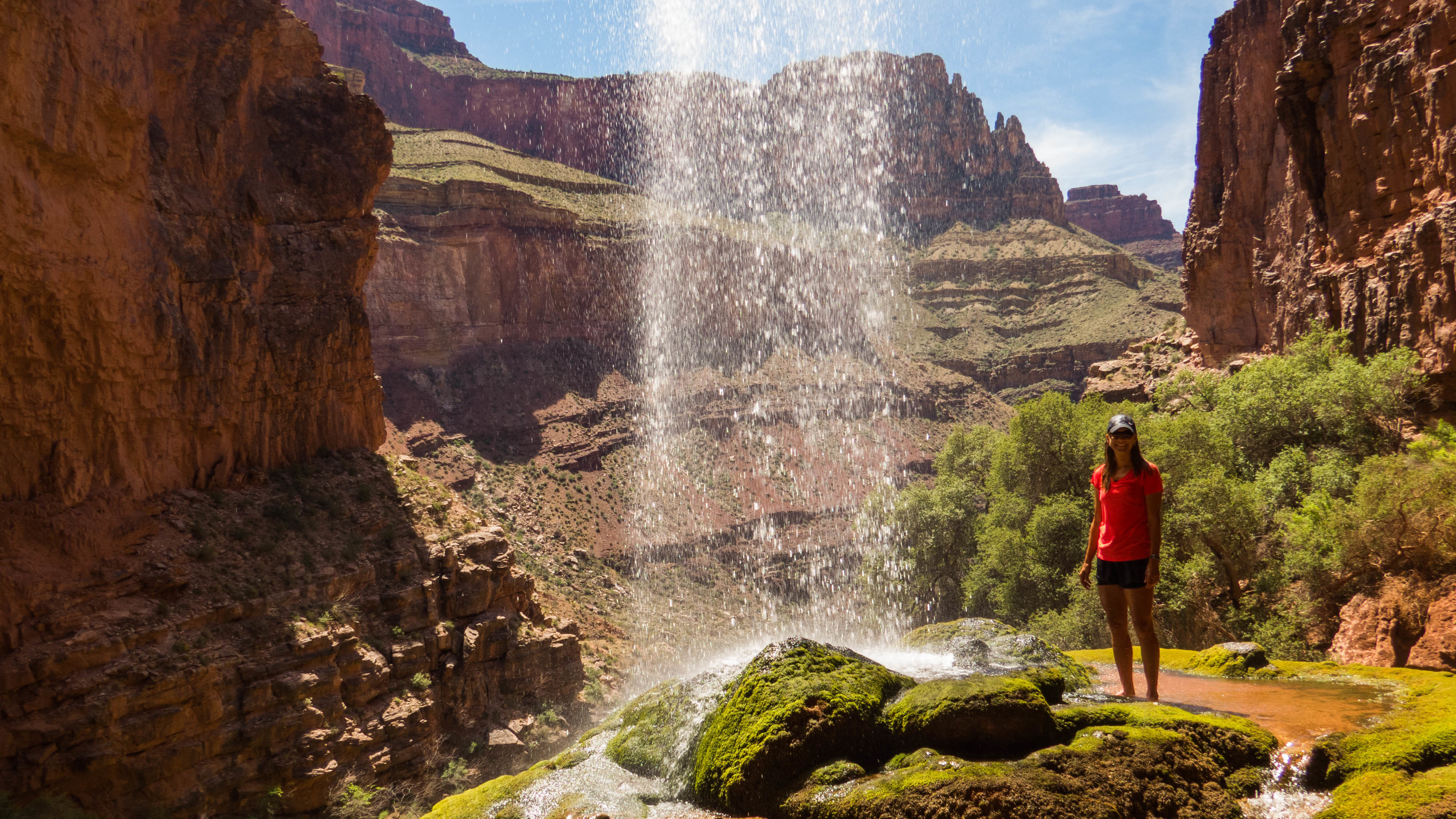Ribbon Falls from Phantom Ranch, AZ | HikeArizona